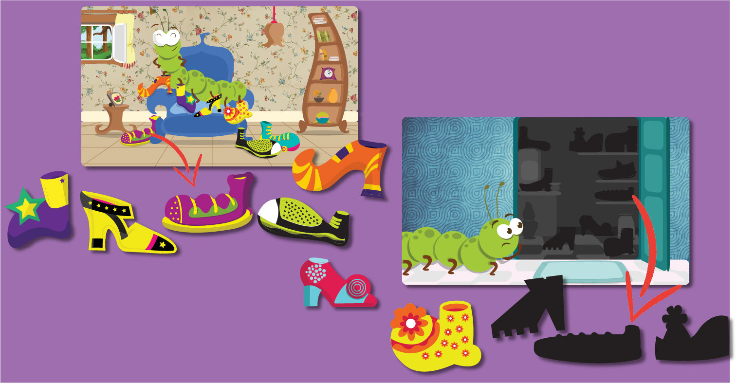 Caterpillar Clutter Memory Game, Ages 4+, Chalk & Chuckles