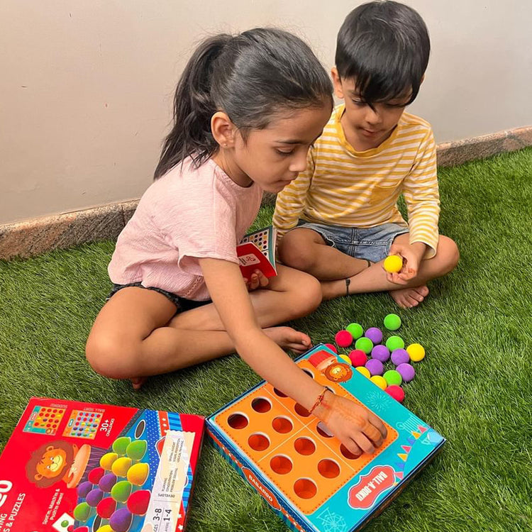 Chalk and Chuckles Ballaroo: 3-in-1 Brain Games for Kids Ages 4-8 ...