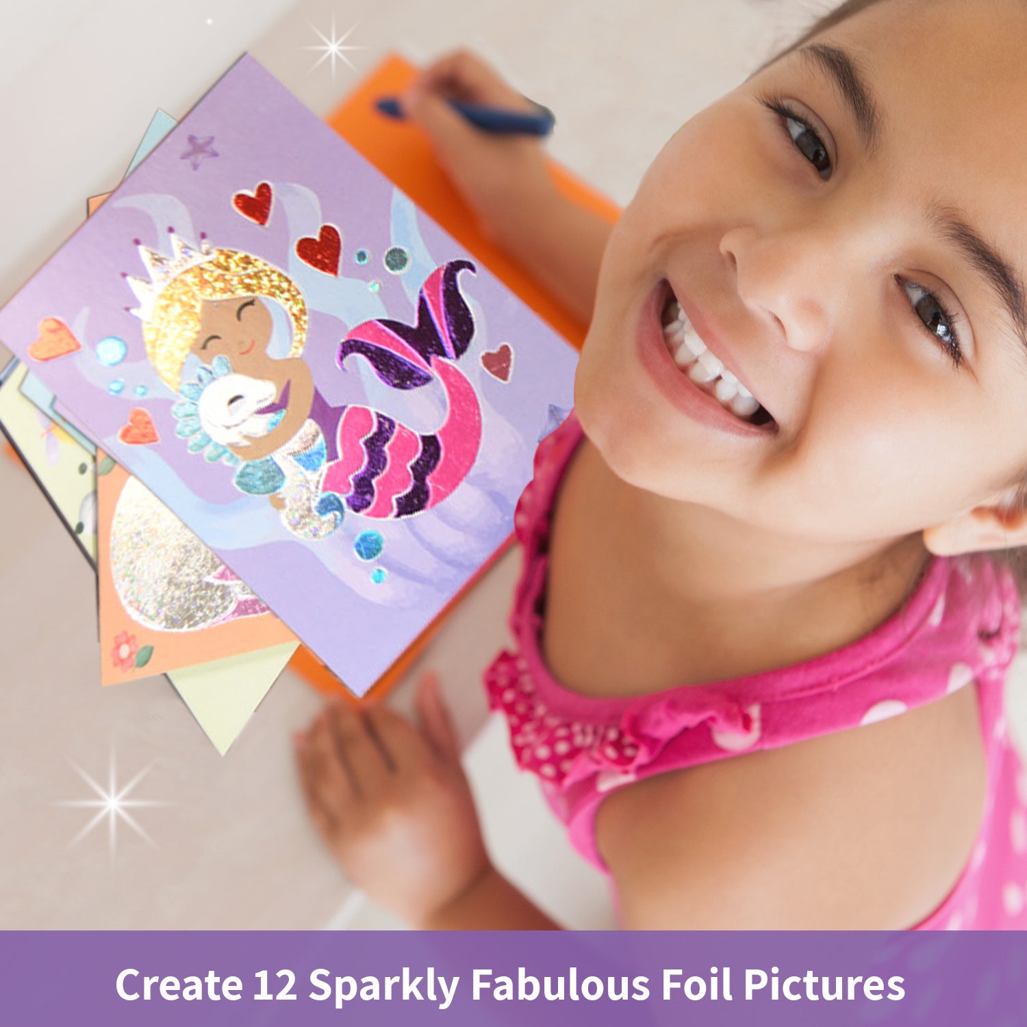 Chalk and Chuckles Fabulous Foil Art, Creative Toys for Kids 4-9 Years ...