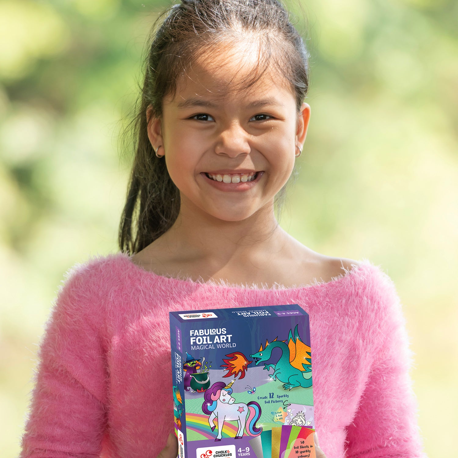 Chalk and Chuckles Fabulous Foil Art, Creative Toys for Kids 4-9 Years ...